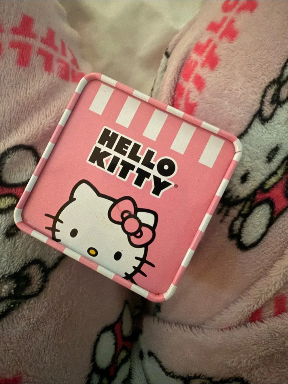 Hello Kitty | Wearables | Hello Kitty Pink Striped Trinket Tin | Poshmark